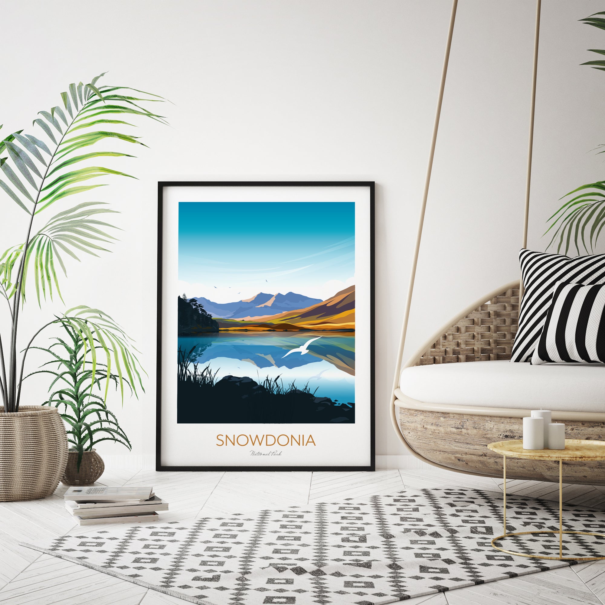 Travel Posters Wales | Modern Welsh Wall Art – Dibdaub